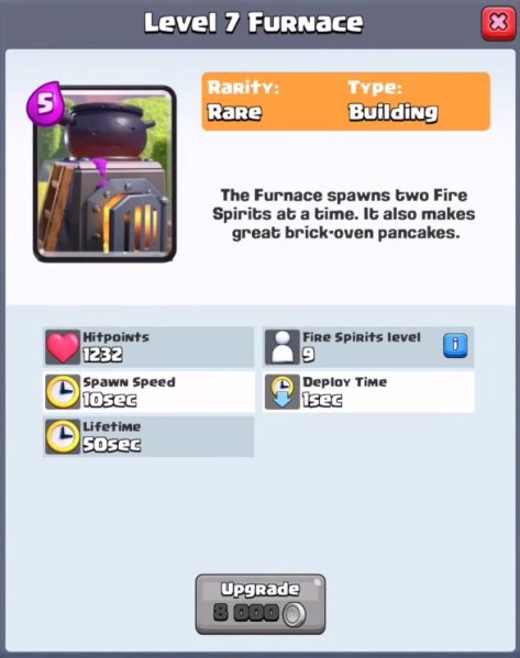 New Clash Royale Cards: Fire Spirits, Furnace, Guards, Lava Hound ...