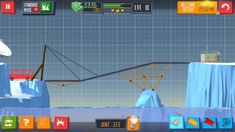 Build a Bridge! 3-Star Walkthrough (Level 1 - Level 15) - Touch, Tap, Play
