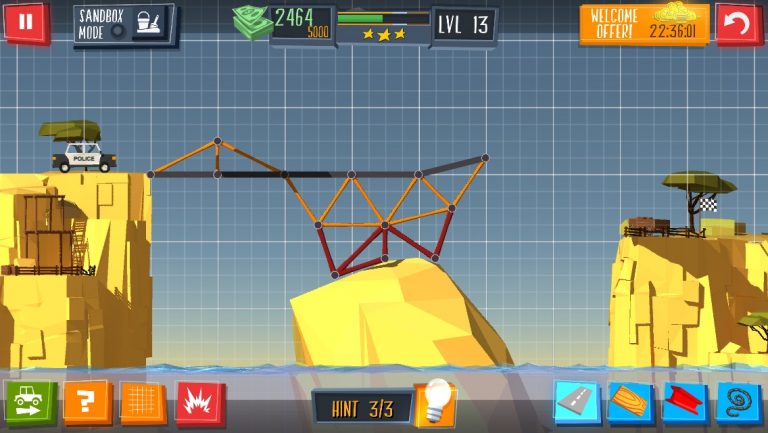 Build a Bridge! 3-Star Walkthrough (Level 1 - Level 15) - Touch, Tap, Play