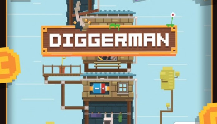 Diagonal Digging Action Awaits You in Diggerman - Touch, Tap, Play