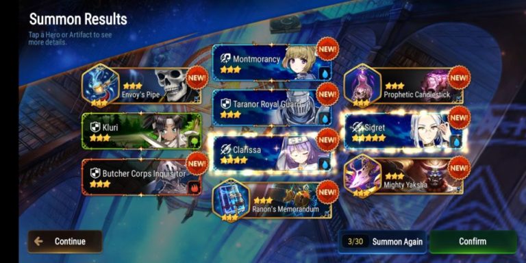 Epic Seven Guide to All Artifacts in the Game - Touch, Tap, Play