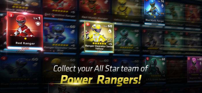 Power Rangers All Stars: How to Unlock All Rangers / Characters - Touch ...