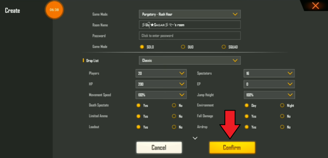 Free Fire: How to create a custom room match | Tips & Cheats - Touch ...