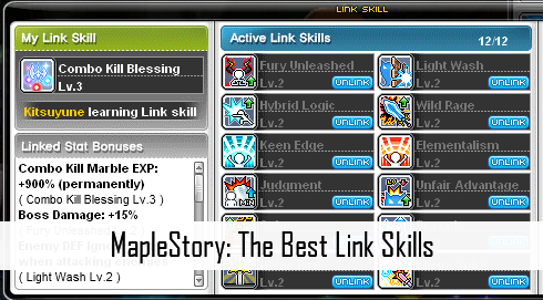 MapleStory: Best Link Skills - Touch, Tap, Play