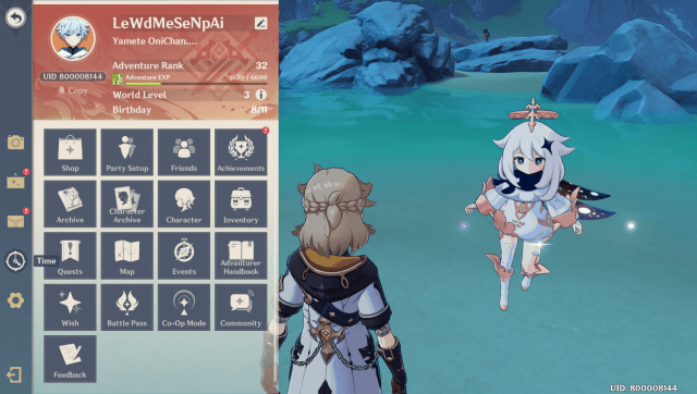 Genshin Impact Birthday Rewards - Touch, Tap, Play