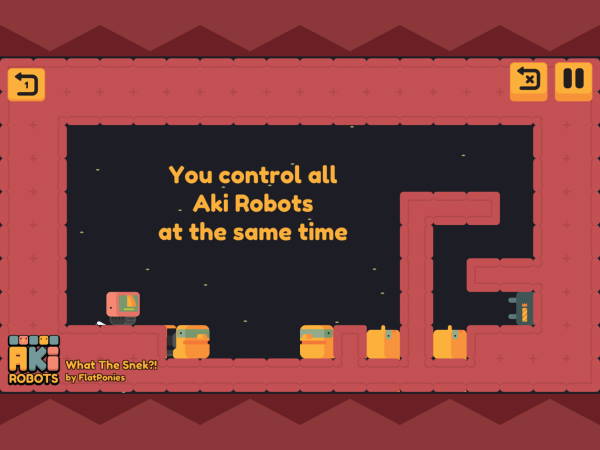 2D Puzzle Platformer #AkiRobots Now Available on iOS - Touch, Tap, Play
