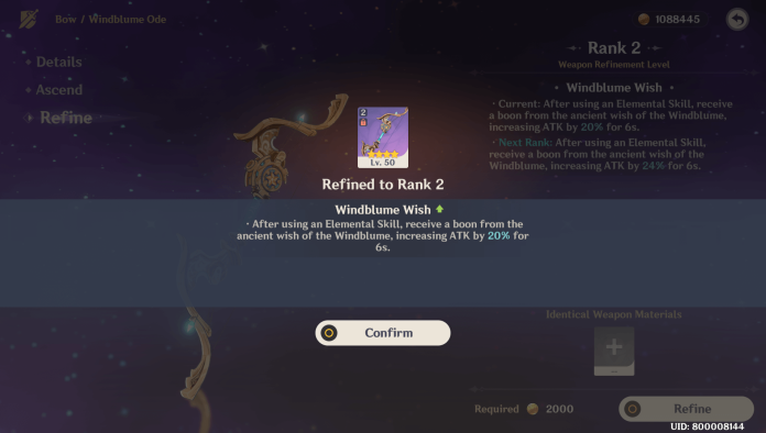 Genshin Impact Windblume Ode Weapon Ascension and Refinement Materials ...