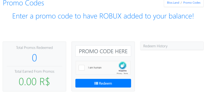 Roblox: How to Redeem Free Robux Promo Codes in Blox Land - Touch, Tap ...