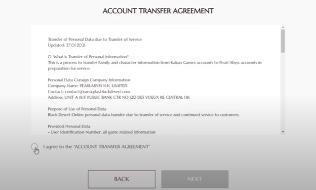How to transfer your account in Black Desert Online - Touch, Tap, Play