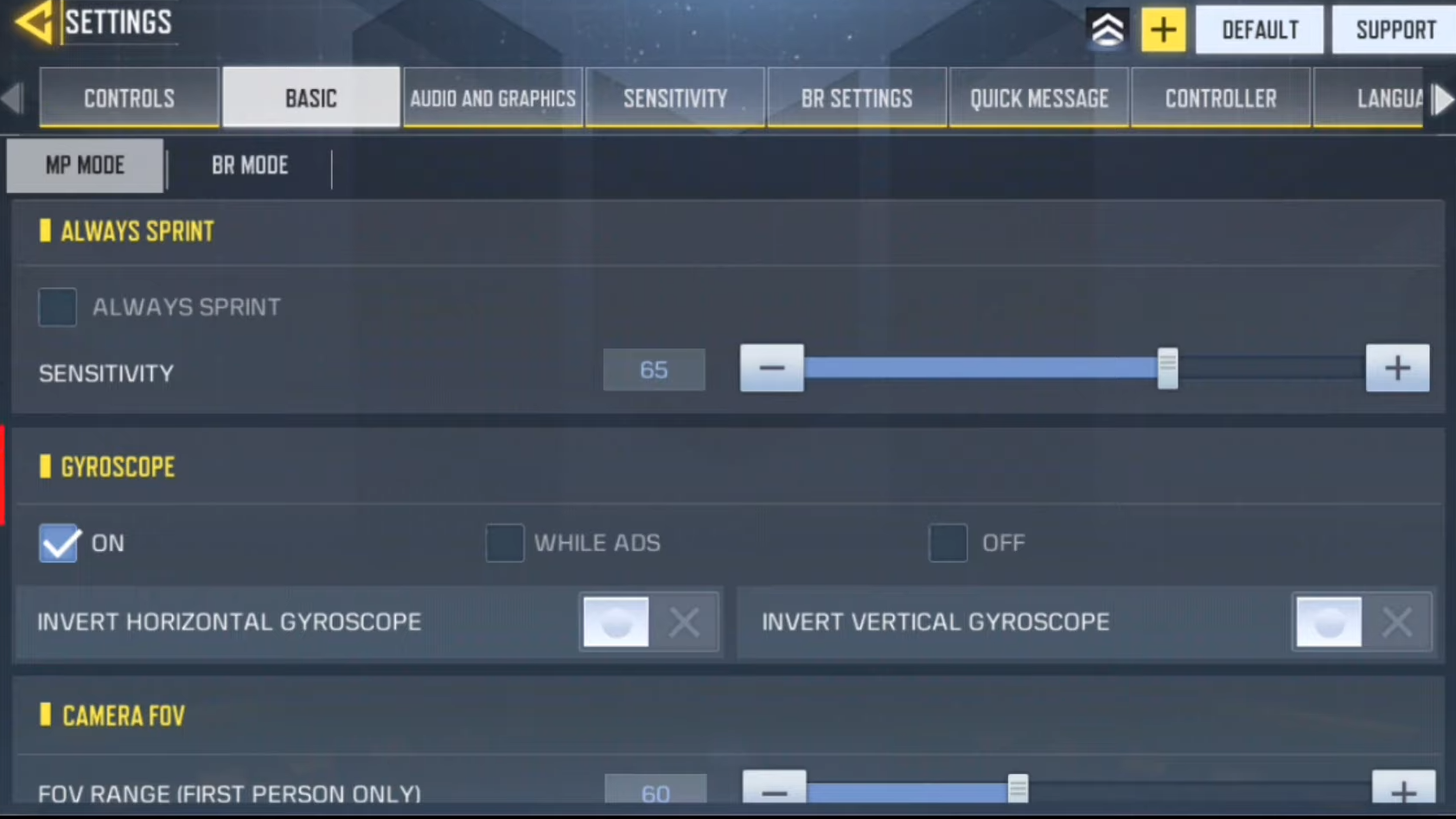 How to turn on Gyroscope in COD Mobile - Touch, Tap, Play