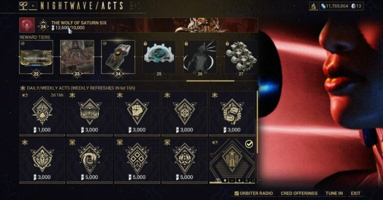 Warframe: How to Increase Nightwave Standing - Touch, Tap, Play