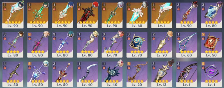 Genshin Impact Weapon Tier List - Touch, Tap, Play