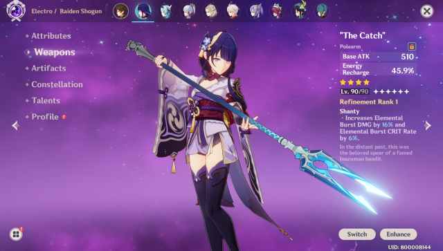 Genshin Impact The Catch Weapon Ascension Materials - Touch, Tap, Play
