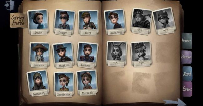 Identity V Characters List - Touch, Tap, Play