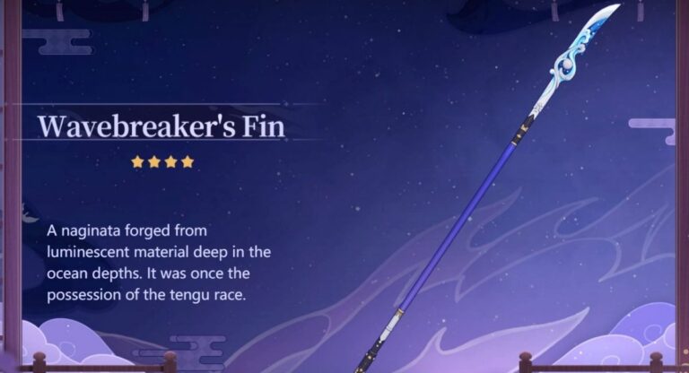 Genshin Impact Wavebreaker's Fin Weapon Ascension Materials and How to ...