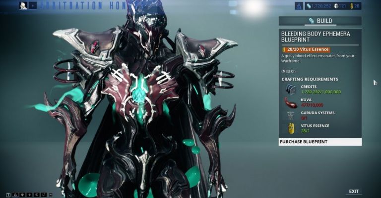Warframe: How to Get and Use Ephemera - Touch, Tap, Play