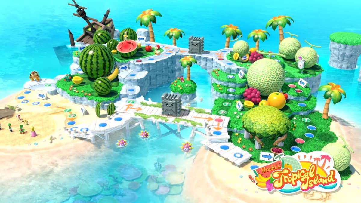 Mario Party Superstars - Yoshi's Tropical Island Board Guide - Touch ...