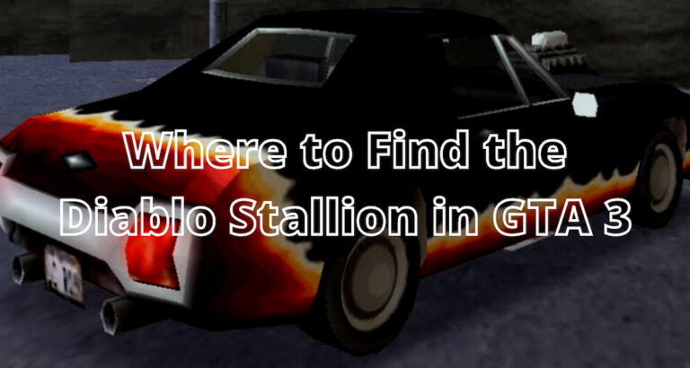 Where to Find the Diablo Stallion in GTA 3 - Touch, Tap, Play