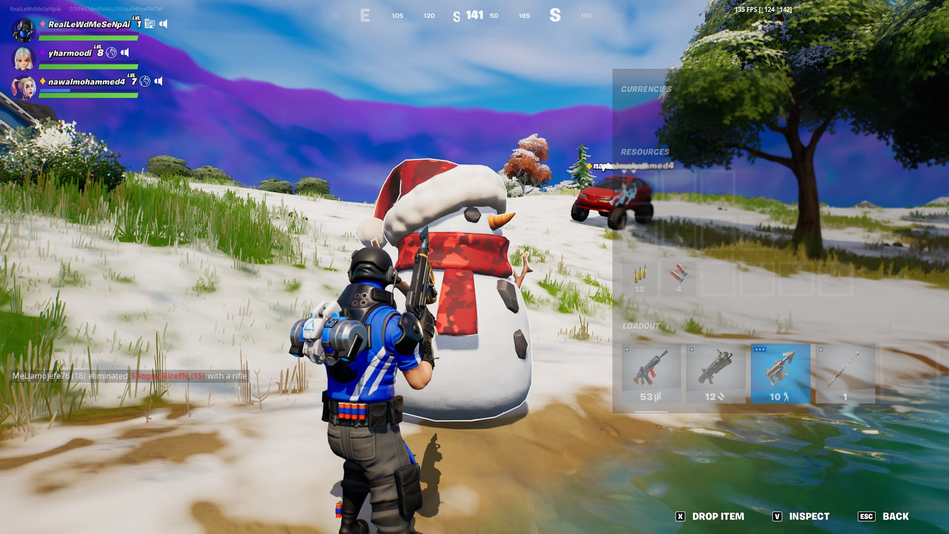 How to Ram a Snowman With a Vehicle in Fortnite Chapter 3 Winterfest ...