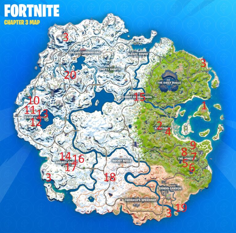 All NPC Locations in Fortnite Chapter 3 Season 1 - Touch, Tap, Play