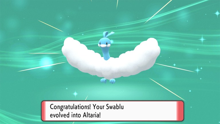 What Level Does Swablu Evolve in Pokemon Brilliant Diamond and Shining ...