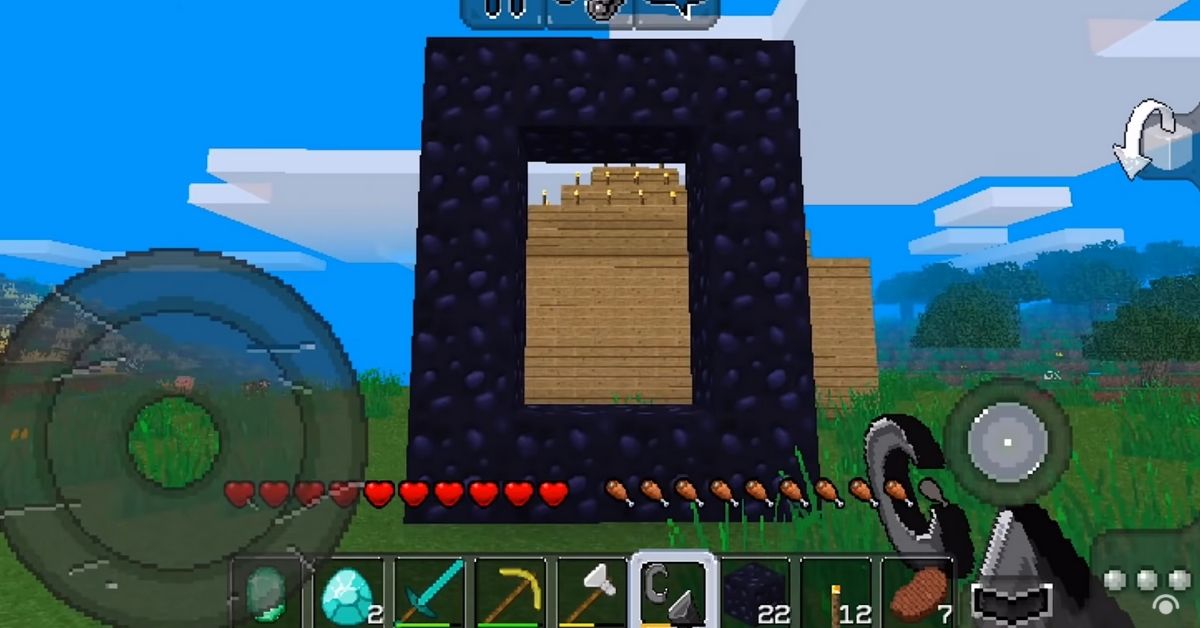 How to Make a Portal in Multicraft - Touch, Tap, Play