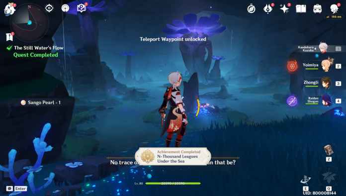Genshin Impact The Still Water's Flow Quest Complete Guide - Touch, Tap ...