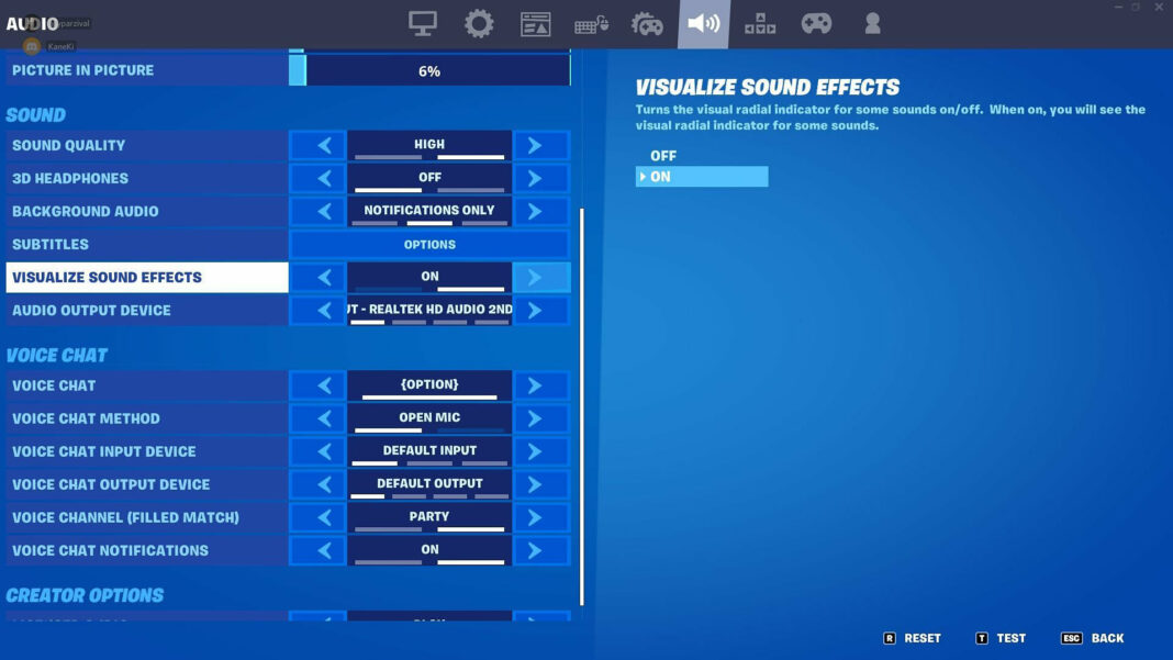 How to Turn On Visual Sound Effects in Fortnite - Touch, Tap, Play