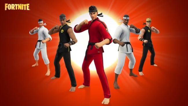 All Cobra Kai Characters Skins in Fortnite - Touch, Tap, Play
