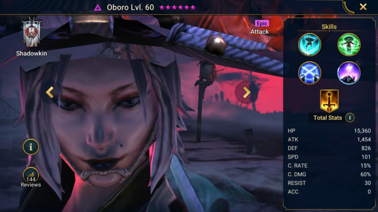 Guide to Oboro in Raid: Shadow Legends - Touch, Tap, Play
