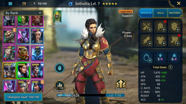 Guide to Sethallia in Raid: Shadow Legends - Touch, Tap, Play