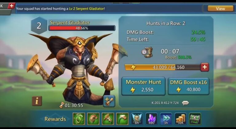 How to Beat Serpent Gladiator in Lords Mobile - Touch, Tap, Play