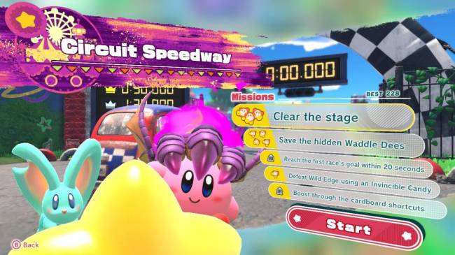 Mission Guide for Circuit Speedway in Kirby and the Forgotten Land ...
