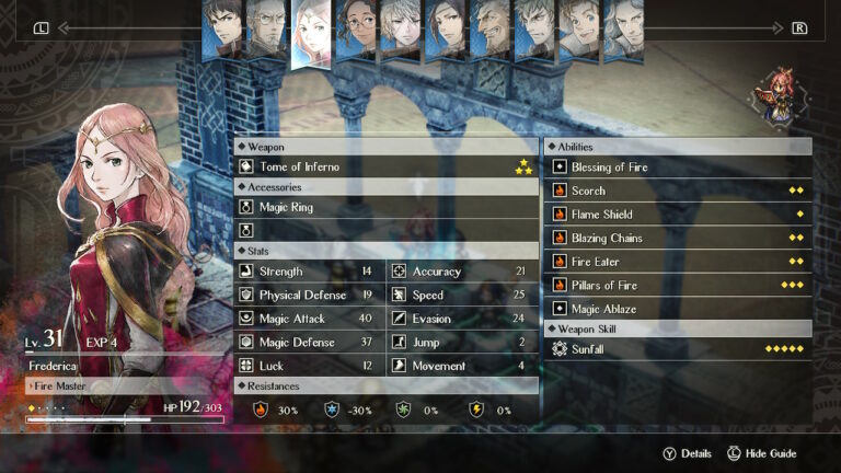 How to Use Frederica in Triangle Strategy - Touch, Tap, Play