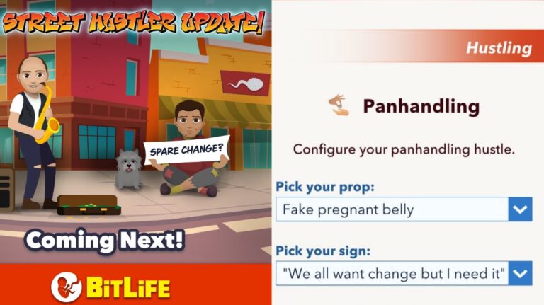 What is Included in BitLife's Street Hustler Update - Touch, Tap, Play