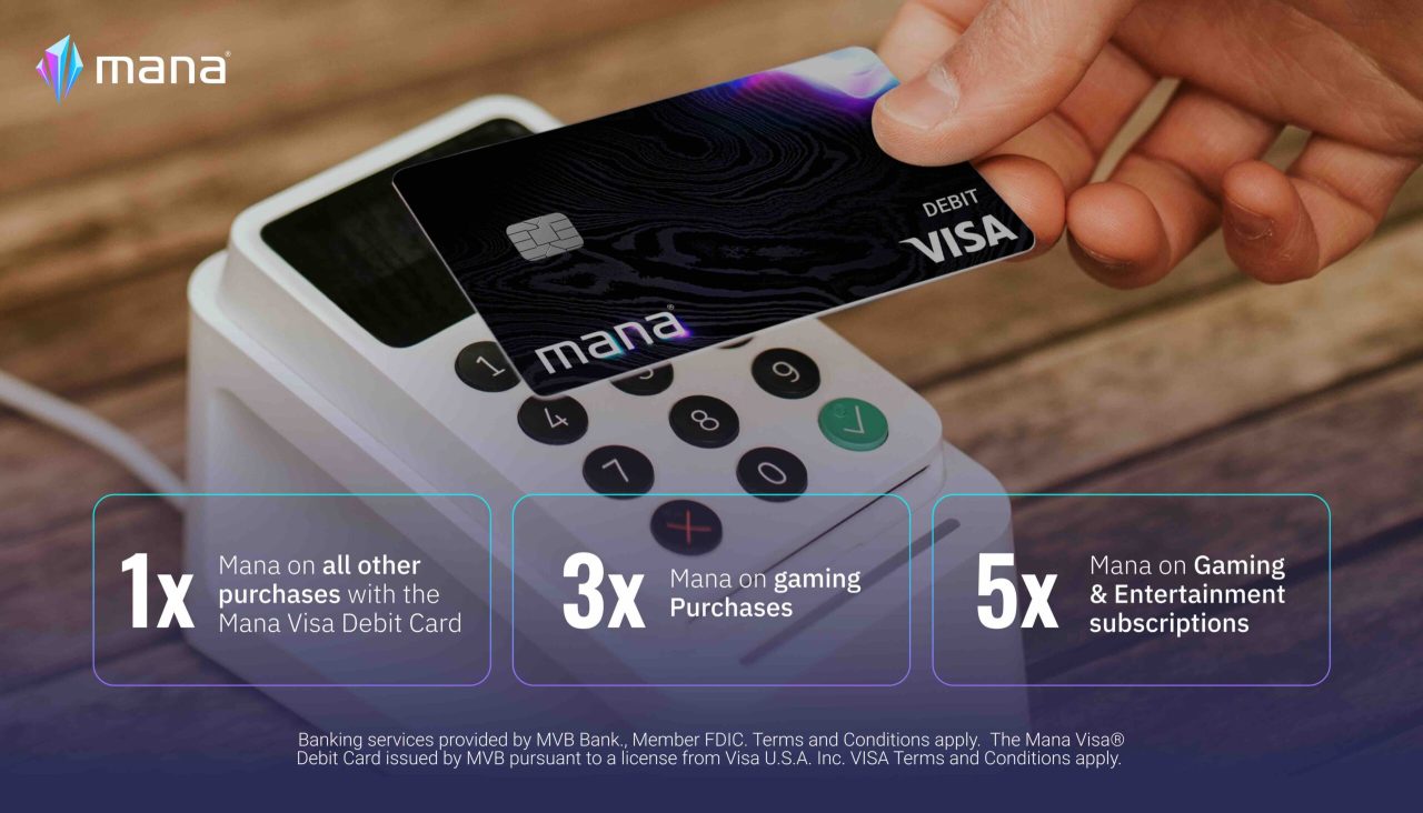 Mana, the rewards Debit Card made for gamers - Touch, Tap, Play