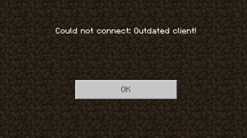 What Does Outdated Client Mean in Minecraft - Solved - Touch, Tap, Play