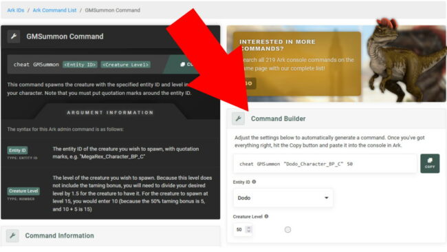 How to Use and Generate ARK’s GMSummon Codes