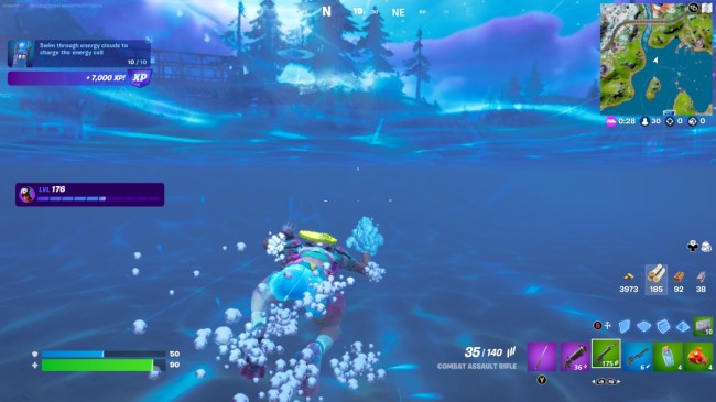 How to Swim Through Energy Clouds in Fortnite - Touch, Tap, Play