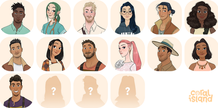 Coral Island: All Romanceable Characters - Touch, Tap, Play