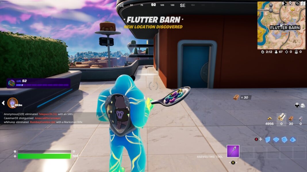 Flutter Barn in Fortnite (screenshot by Touch Tap Play)