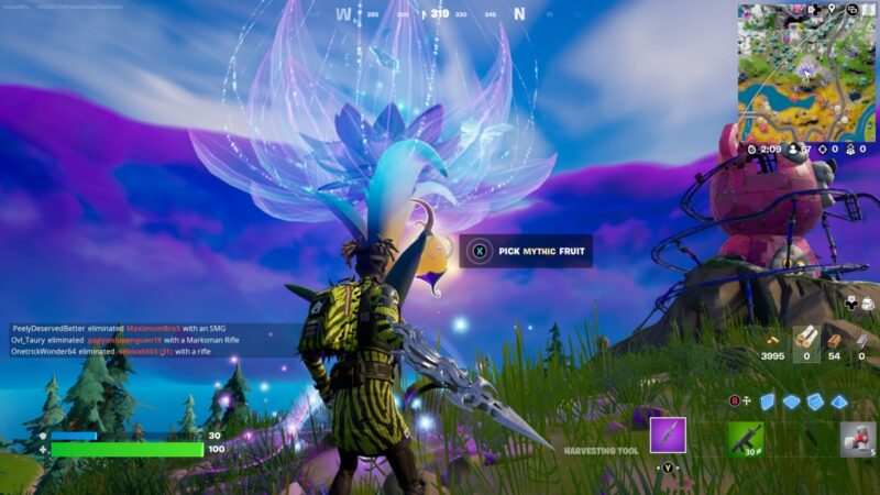 Mythic Fruit in Fortnite (screenshot by Touch Tap Play)