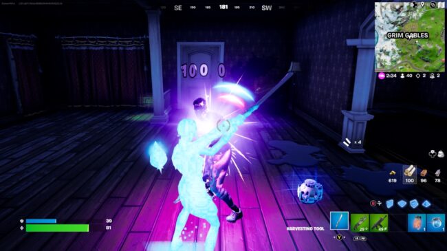 hit zombie in fortnite