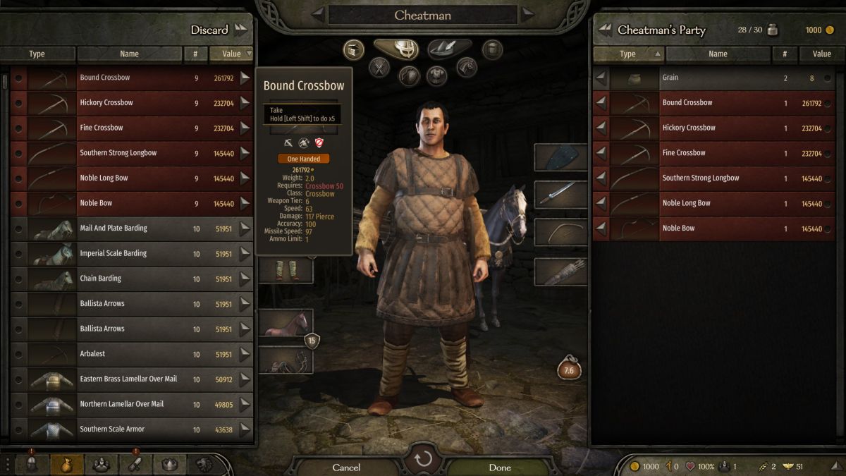 Mount And Blade 2 Bannerlord Cheats And Console Commands List Touch Tap Play