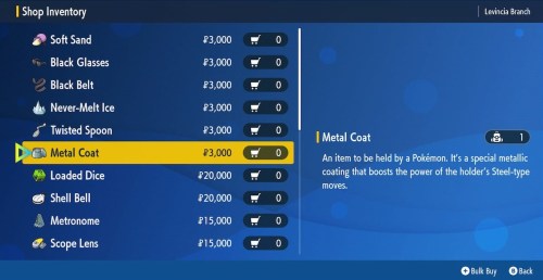 Where to Buy Items for Pokémon to Hold in Scarlet and Violet: Guide ...