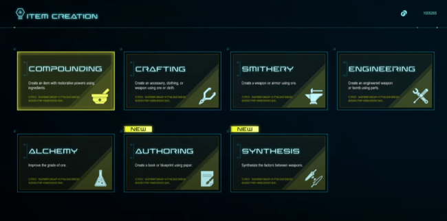 Item Creation Guide - Star Ocean: The Divine Force - Touch, Tap, Play