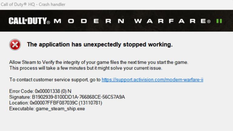 How To Fix MW2 Error Code 0x00001338 - Touch, Tap, Play
