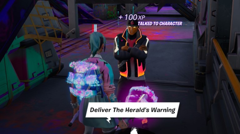 Where To Talk With Characters To Deliver Herald's Warning in Fortnite ...