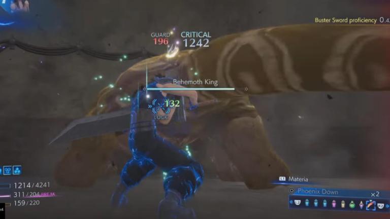 How to Beat Behemoth King in Crisis Core Reunion - Final Fantasy 7 ...