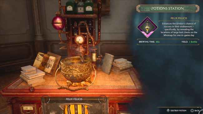 How to Make Felix Felicis in Hogwarts Legacy - Touch, Tap, Play